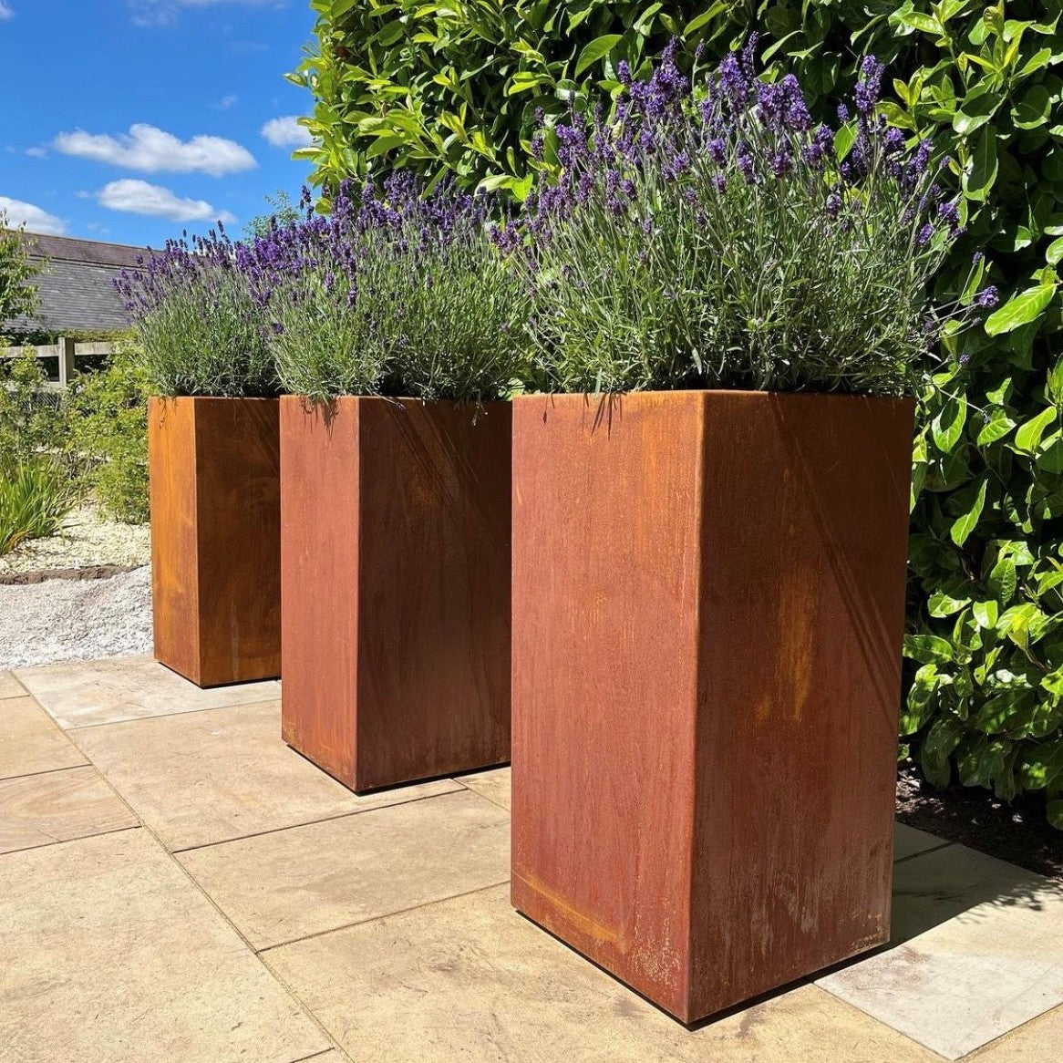 Hackfall Corten Steel Bottomless Cylindrical Planter | Urban Grow UK ...