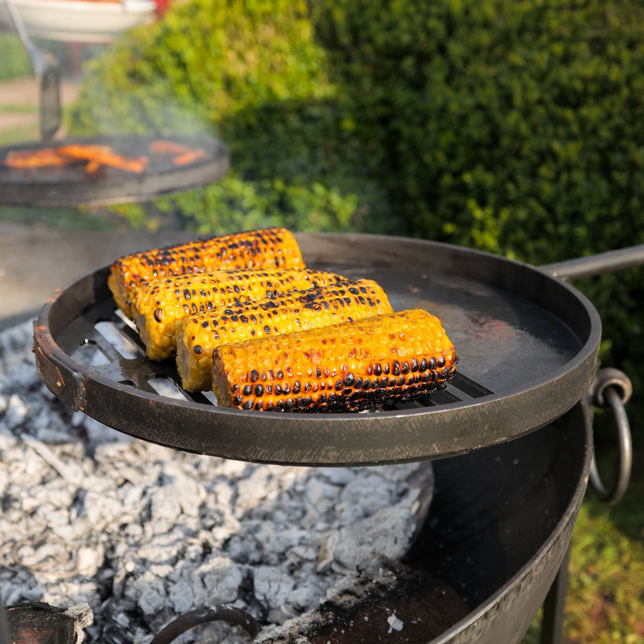 Plain Jane 90 Fire Bowl with three BBQ Racks – Urban Grow UK Ltd