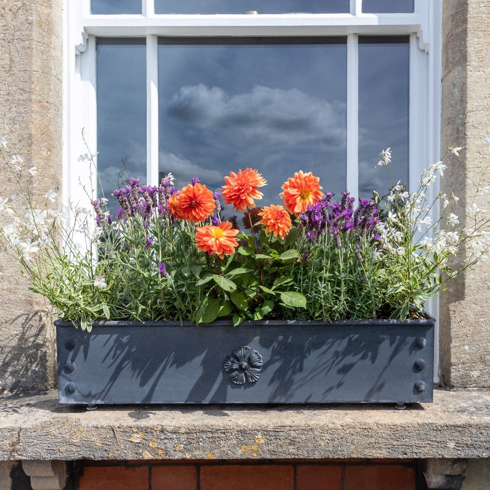 Traditional Galvanised Steel Window Box Planter – Urban Grow UK Ltd