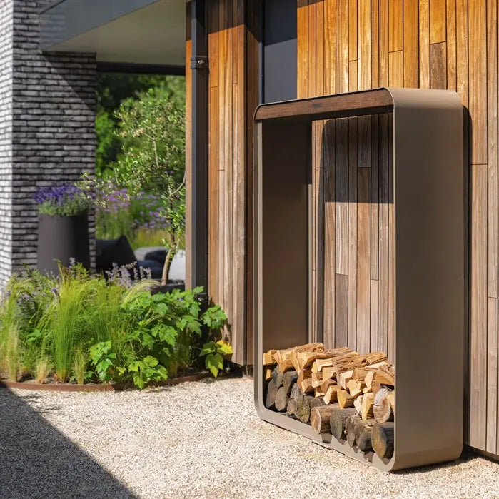 Adezz Aluminium Upright Serra Log Store – Urban Grow UK Ltd