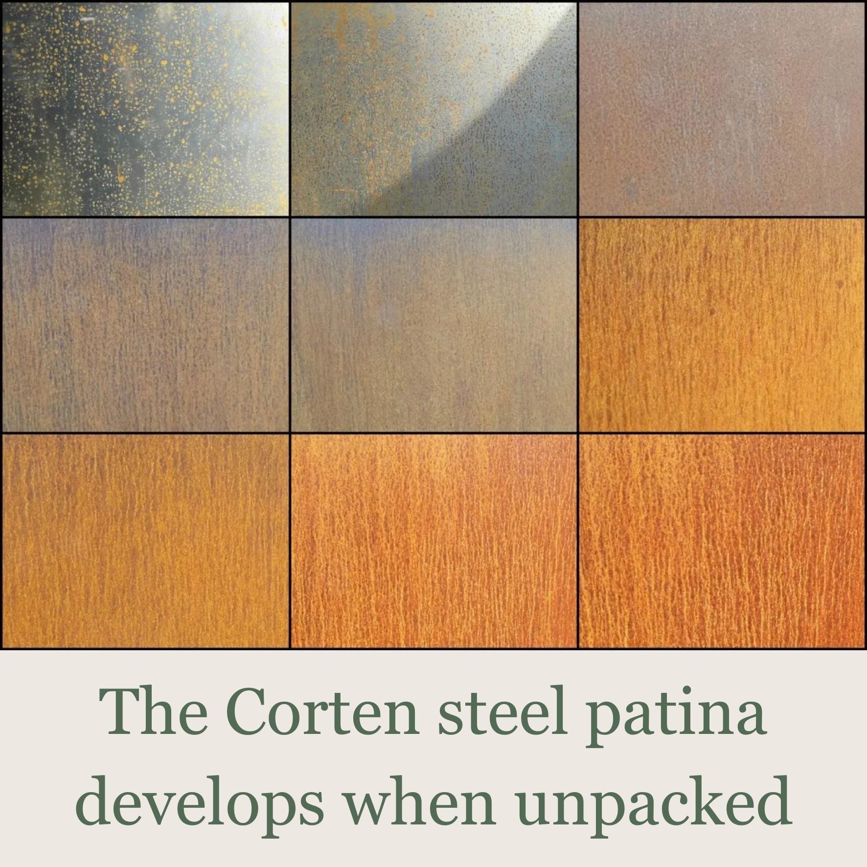 Corten Steel Quad Fire Table – Urban Grow UK Ltd