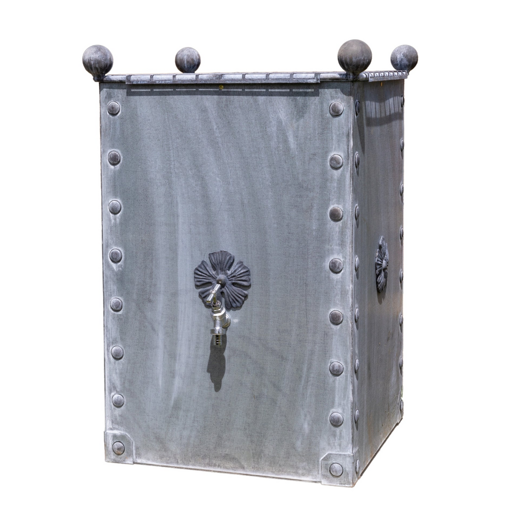 Small 180l Galvanised Steel Water Butt – Urban Grow UK Ltd