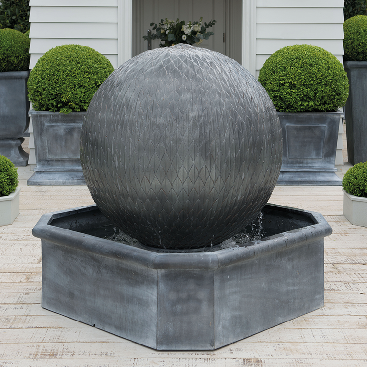 Octagonal Leaf Ball Water Fountain – Urban Grow UK Ltd
