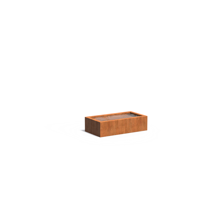 Corten Steel Adezz Water Table 2000 x 800 x 400mm | Corten Steel Water ...