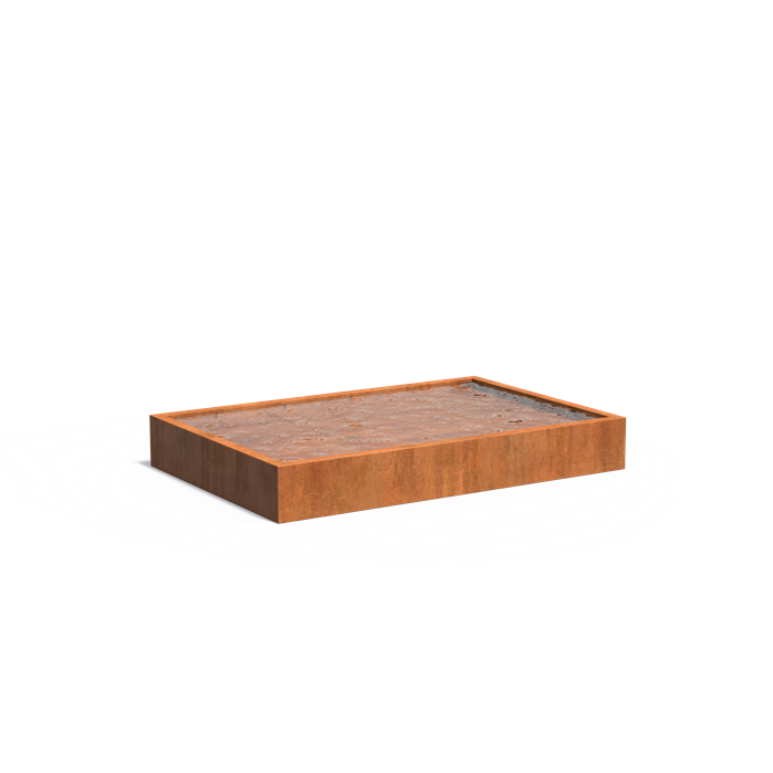 Corten Steel Adezz Water Table 2000 x 800 x 400mm | Corten Steel Water ...