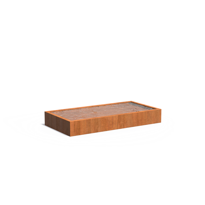 Corten Steel Adezz Water Table 2000 x 800 x 400mm | Corten Steel Water ...