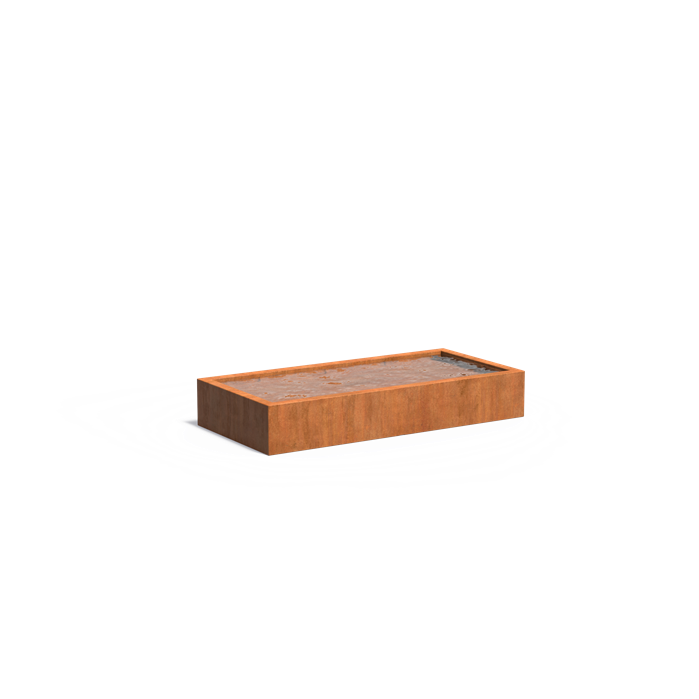 Corten Steel Adezz Water Table 2000 x 800 x 400mm | Corten Steel Water ...