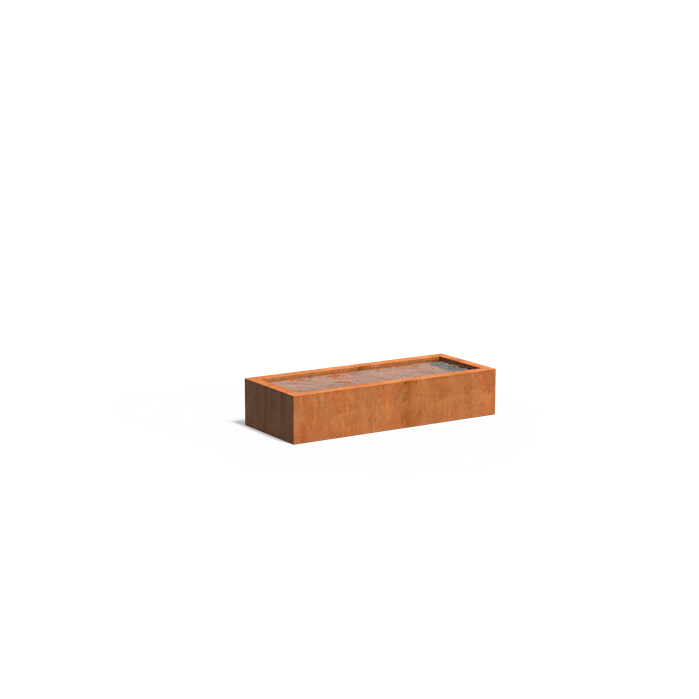 Corten Steel Adezz Water Table 2000 x 800 x 400mm | Corten Steel Water ...