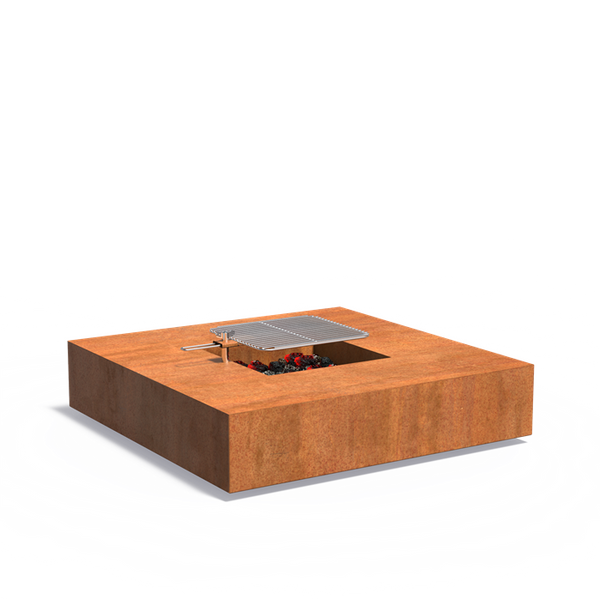 Corten Steel QUAD Fire Table – Urban Grow UK Ltd
