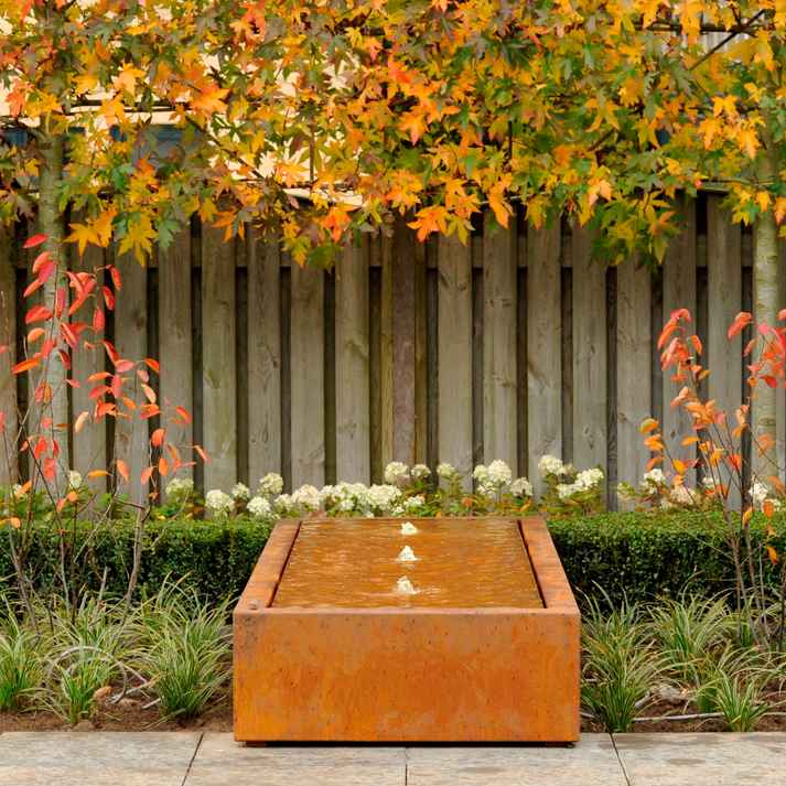Corten Steel Adezz Water Table | Corten Steel Water Feature | Urban ...